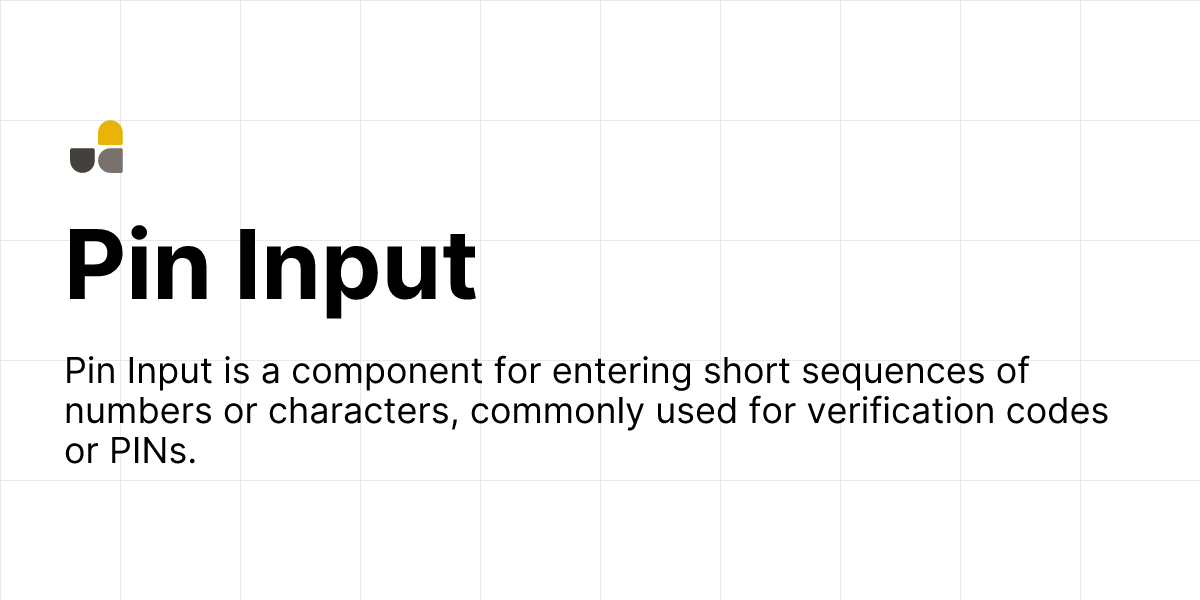 Pin Input - Una UI